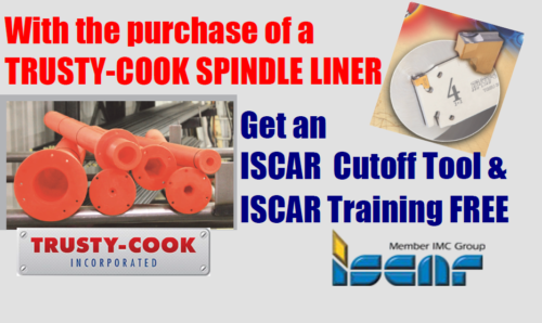 Trusty-Cook & ISCAR Spindle liner Promotion | Trusty-Cook